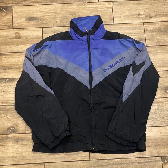 Head | Jackets & Coats | Vintage Head Full Zip Windbreaker Jacket Size ...